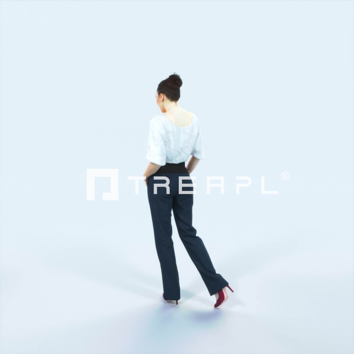 Dream 08J walking Event Elegant Woman (8k Textures) - 3D Model by Treapl