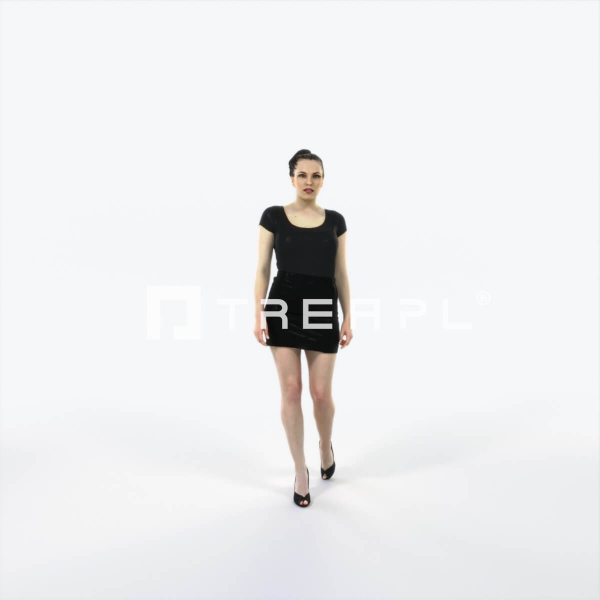 Dream 10B walking Casual Woman - 3D Model by Treapl