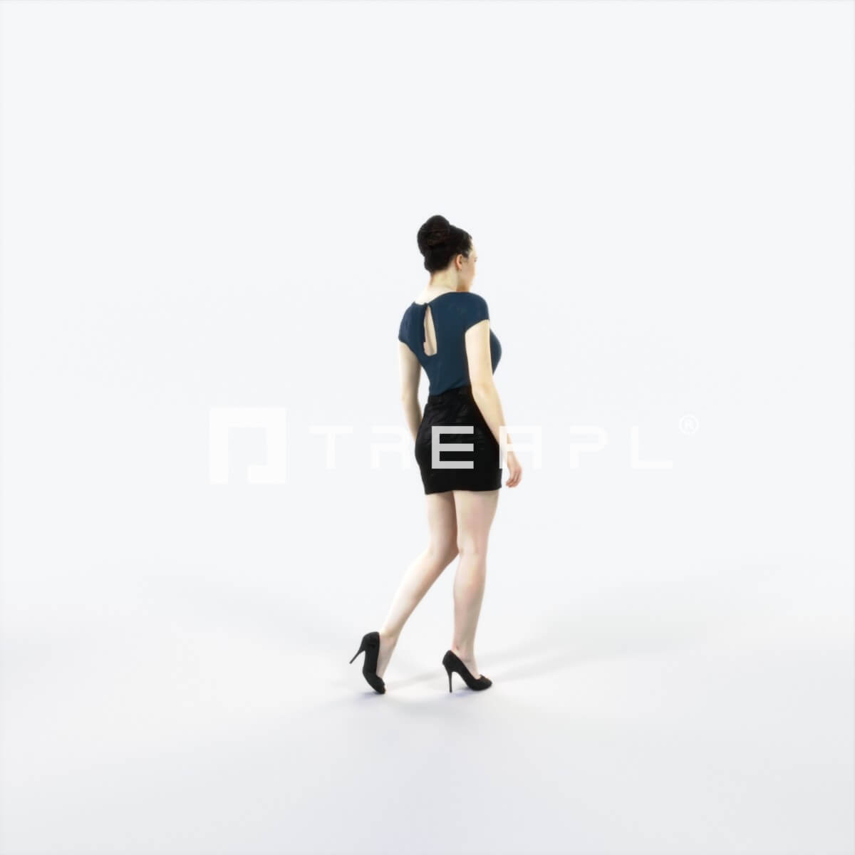 Dream 10D walking Casual Woman - 3D Model by Treapl