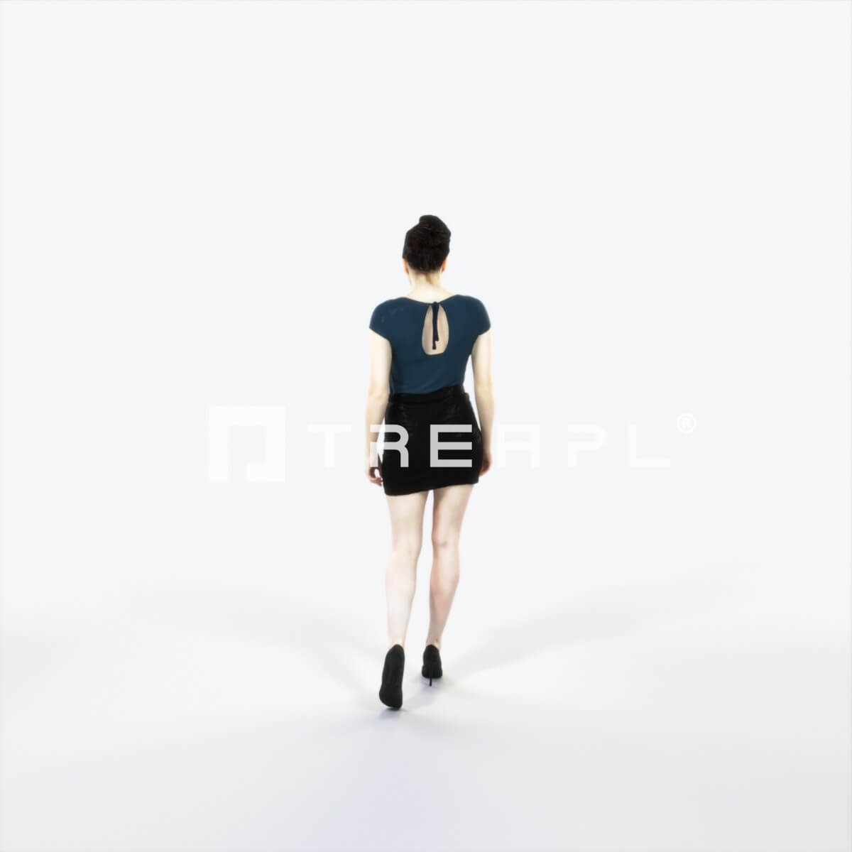 Dream 10D walking Casual Woman - 3D Model by Treapl