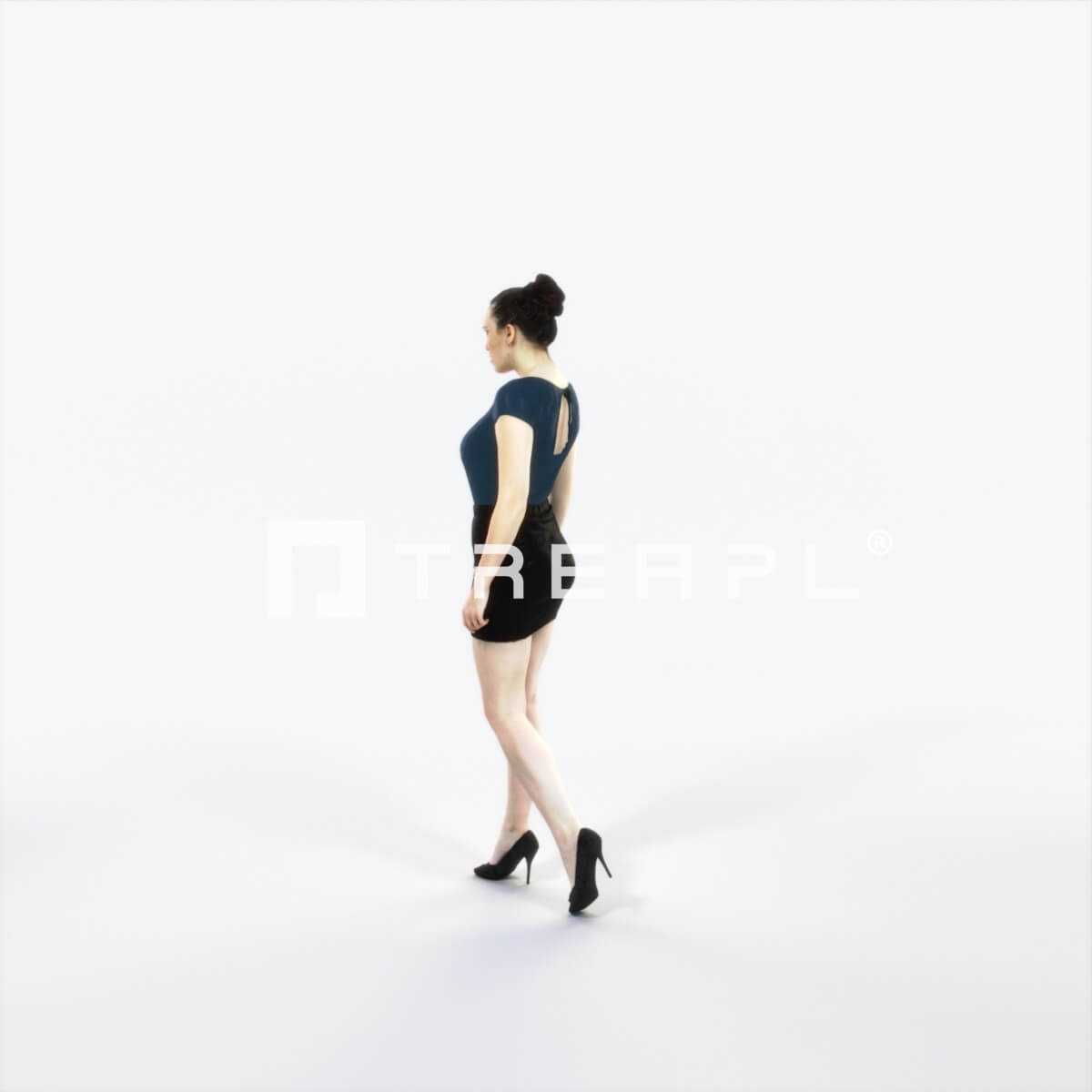 Dream 10D walking Casual Woman - 3D Model by Treapl