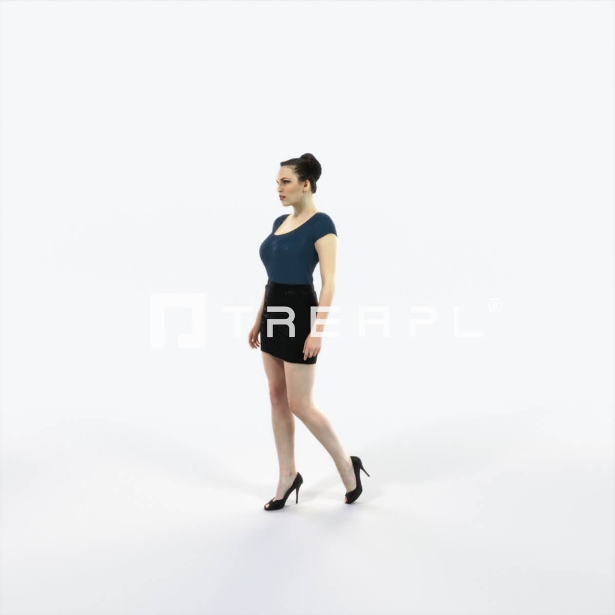 Dream 10D walking Casual Woman - 3D Model by Treapl