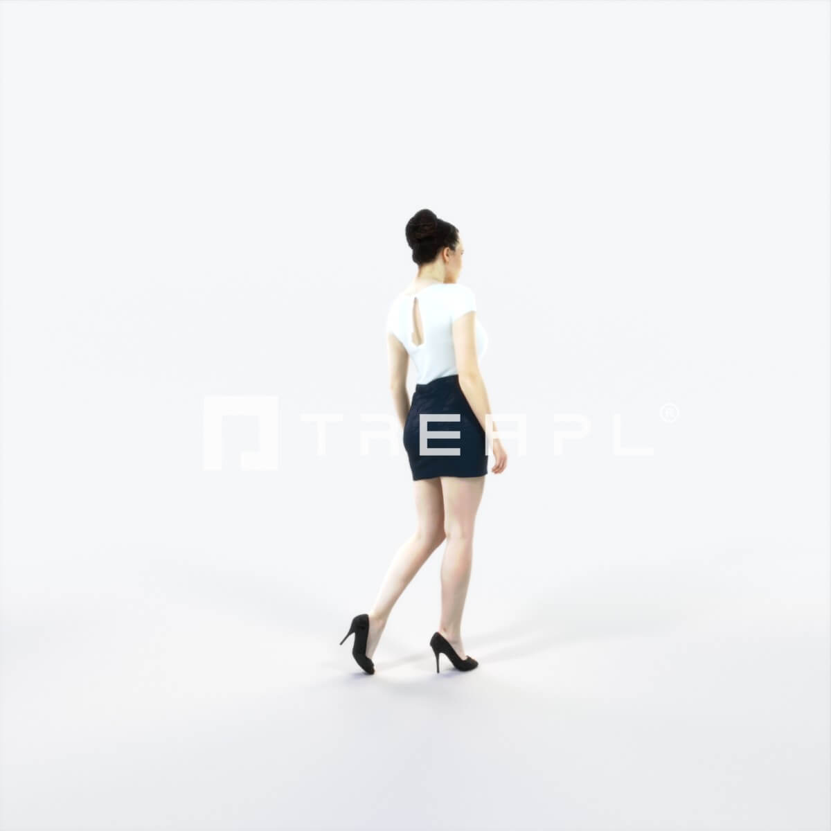 Dream 10K walking Casual Woman - 3D Model by Treapl
