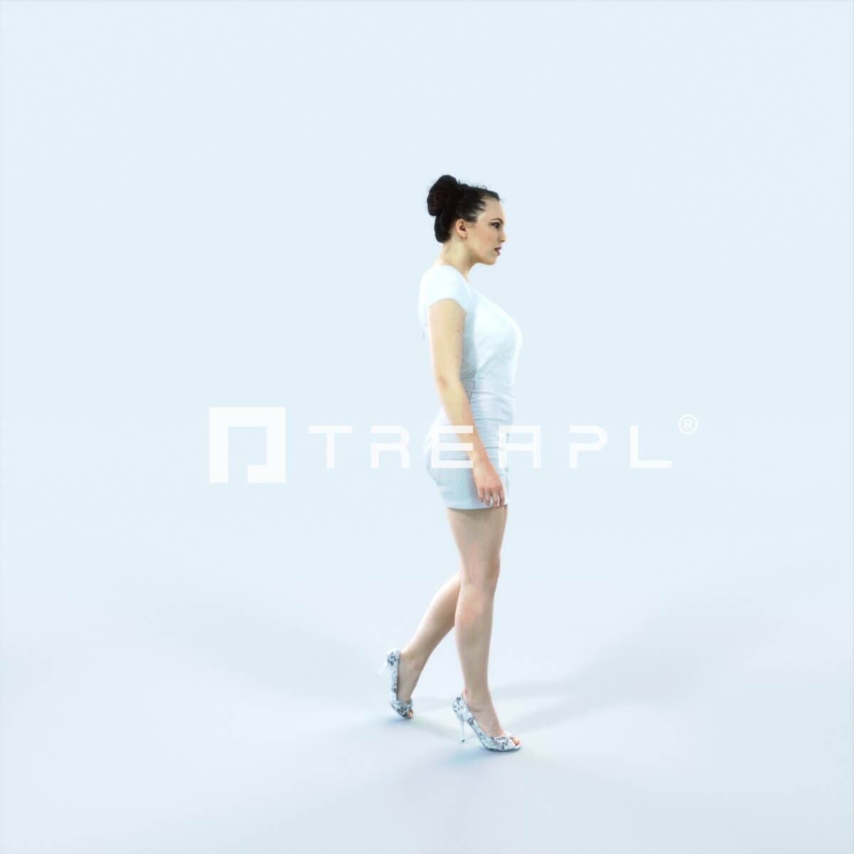 Dream 10M walking Casual Woman (8k Textures) - 3D Model by Treapl