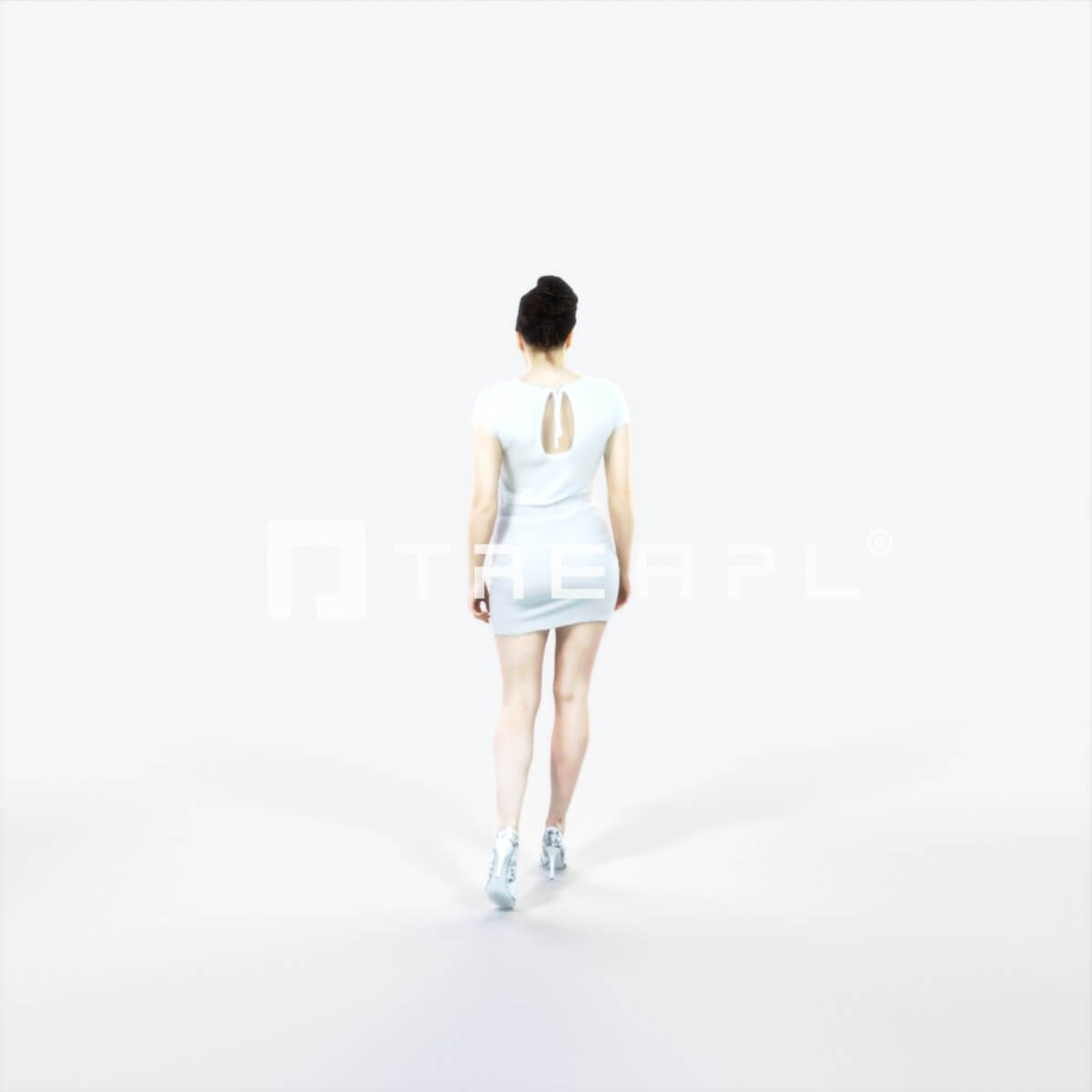 Dream 10M walking Casual Woman - 3D Model by Treapl