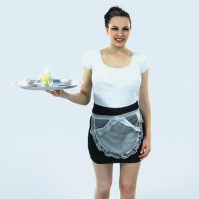 Dream 14B Waitress Walking Working Woman (8k Textures) - 3D Model by Treapl