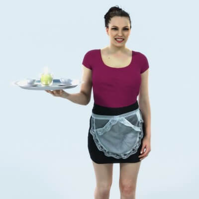 Dream 14F Waitress Walking Working Woman (8k Textures) - 3D Model by Treapl