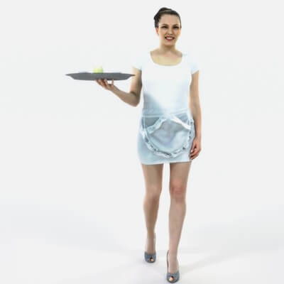 Dream 14M Waitress walking Working Woman - 3D Model by Treapl