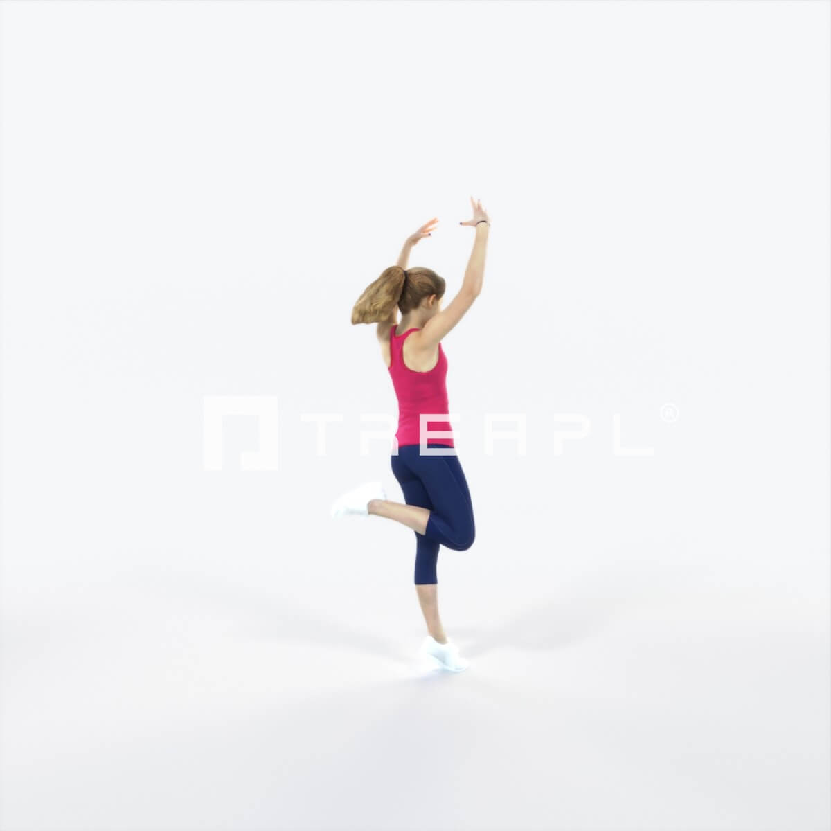 Essence 08I Dancing Summer Sports Teenage Girl - 3D Model by Treapl