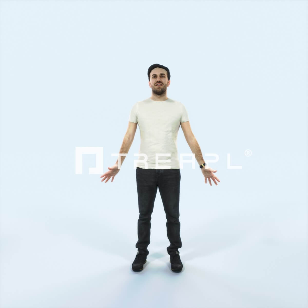 Flow 01C Animated Rigged Casual Man - 3D Model by Treapl