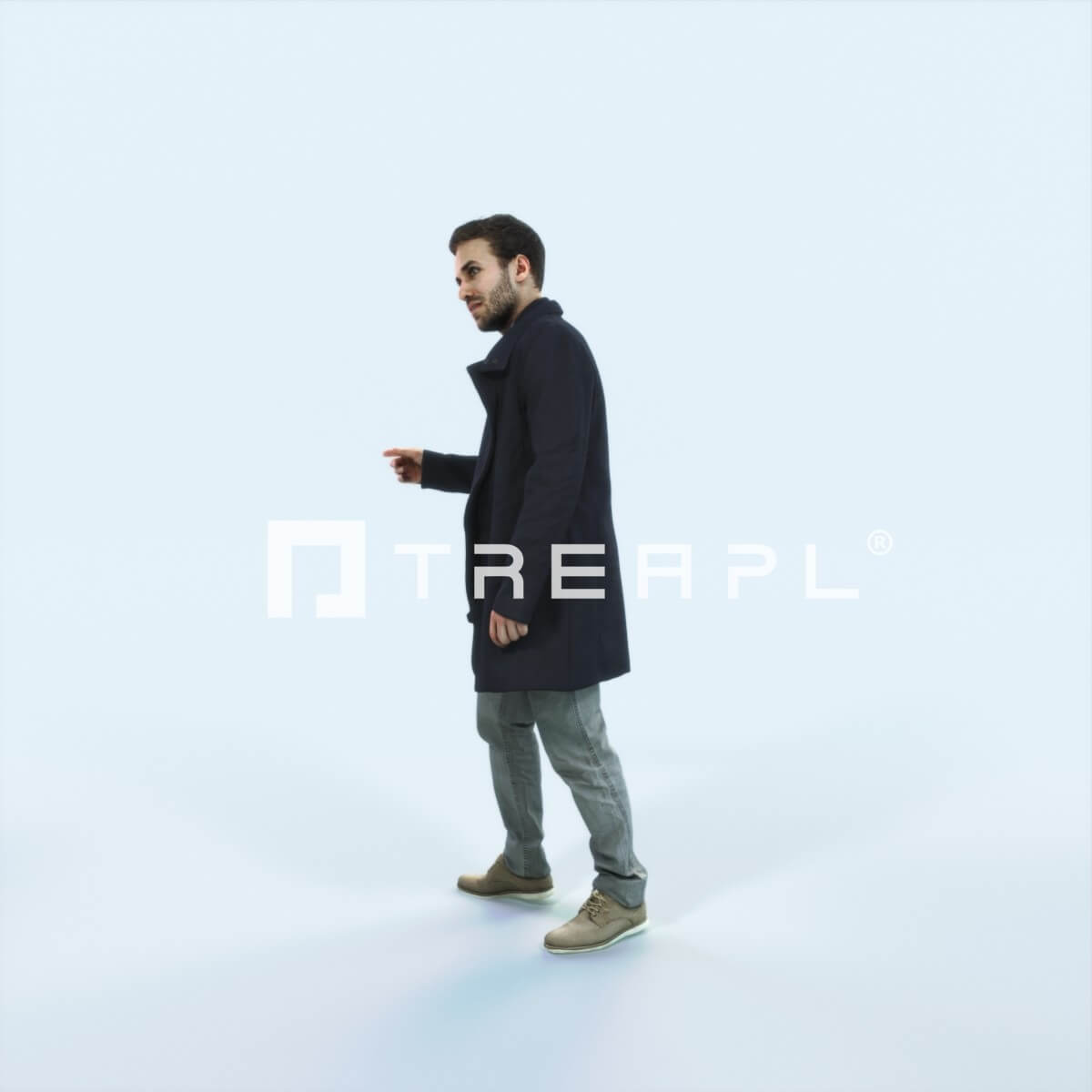 Flow 092A walking Elegant Man (8k Textures) - 3D Model by Treapl