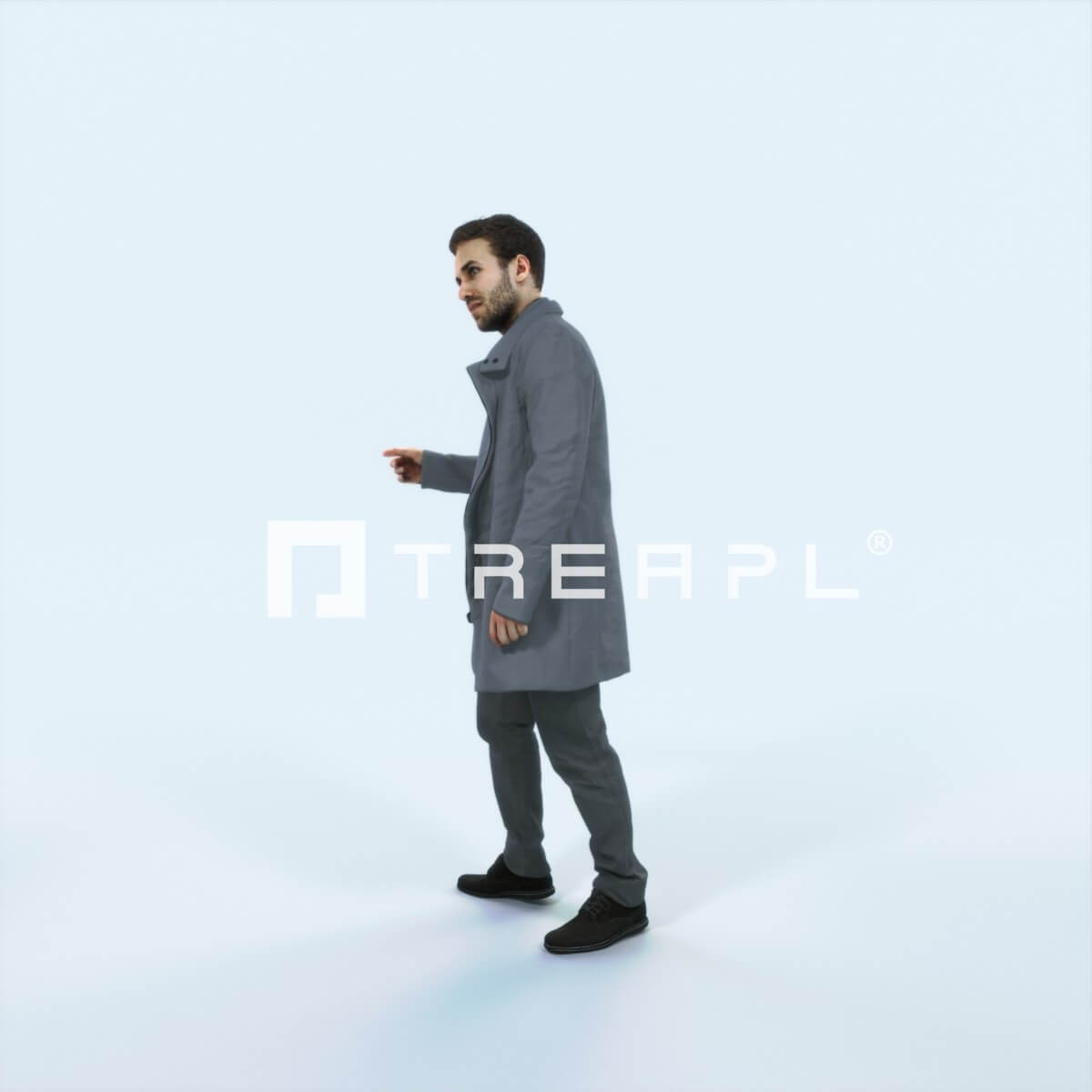 Flow 092C walking Elegant Man (8k Textures) - 3D Model by Treapl