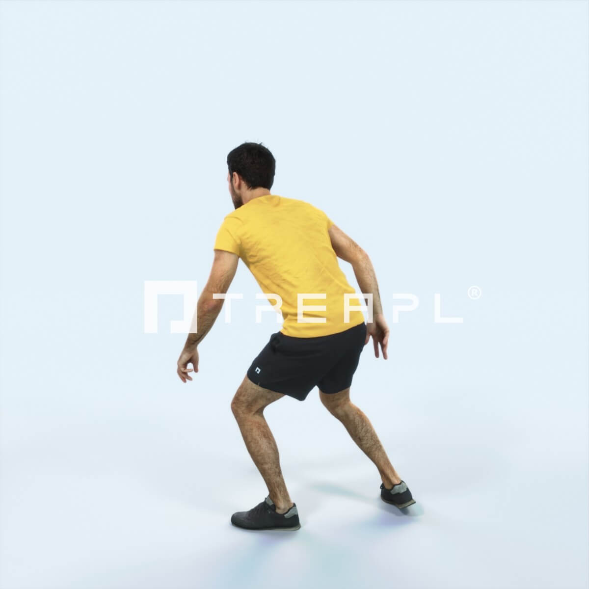 Flow 09J Football Changing Direction Sports Man (8k Textures) - 3D Model by Treapl