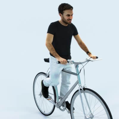 Flow 17B bicycle bike Casual Man (8k Textures) - 3D Model by Treapl