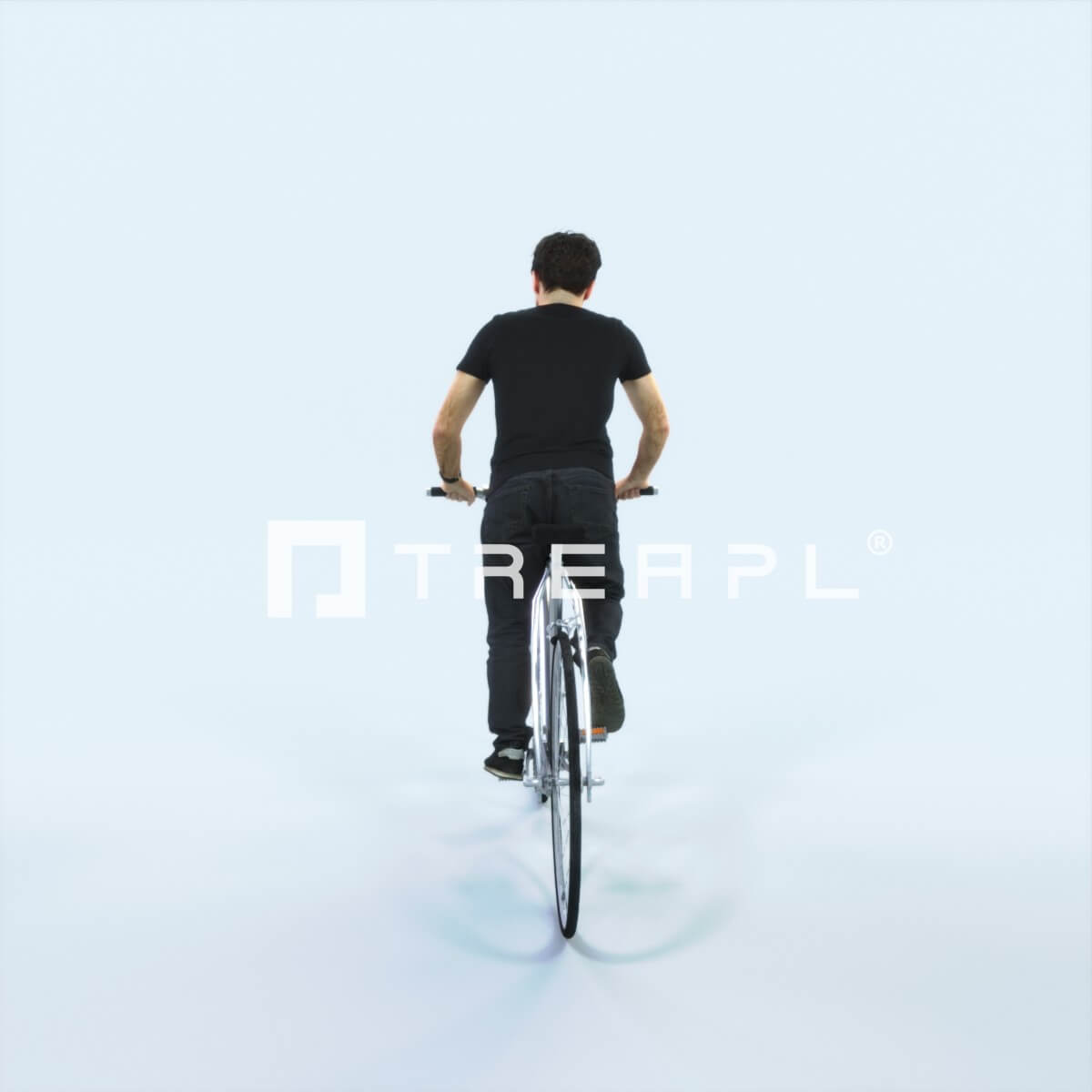 Flow 17C bicycle bike Casual Man (8k Textures) - 3D Model by Treapl