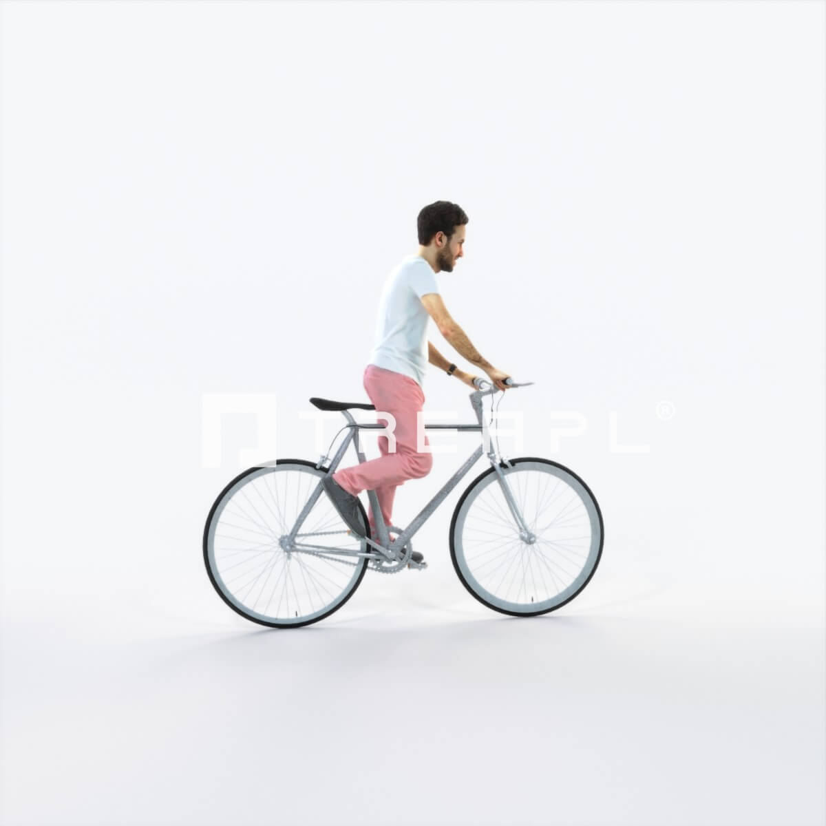Flow 17I bicycle bike Casual Man - 3D Model by Treapl