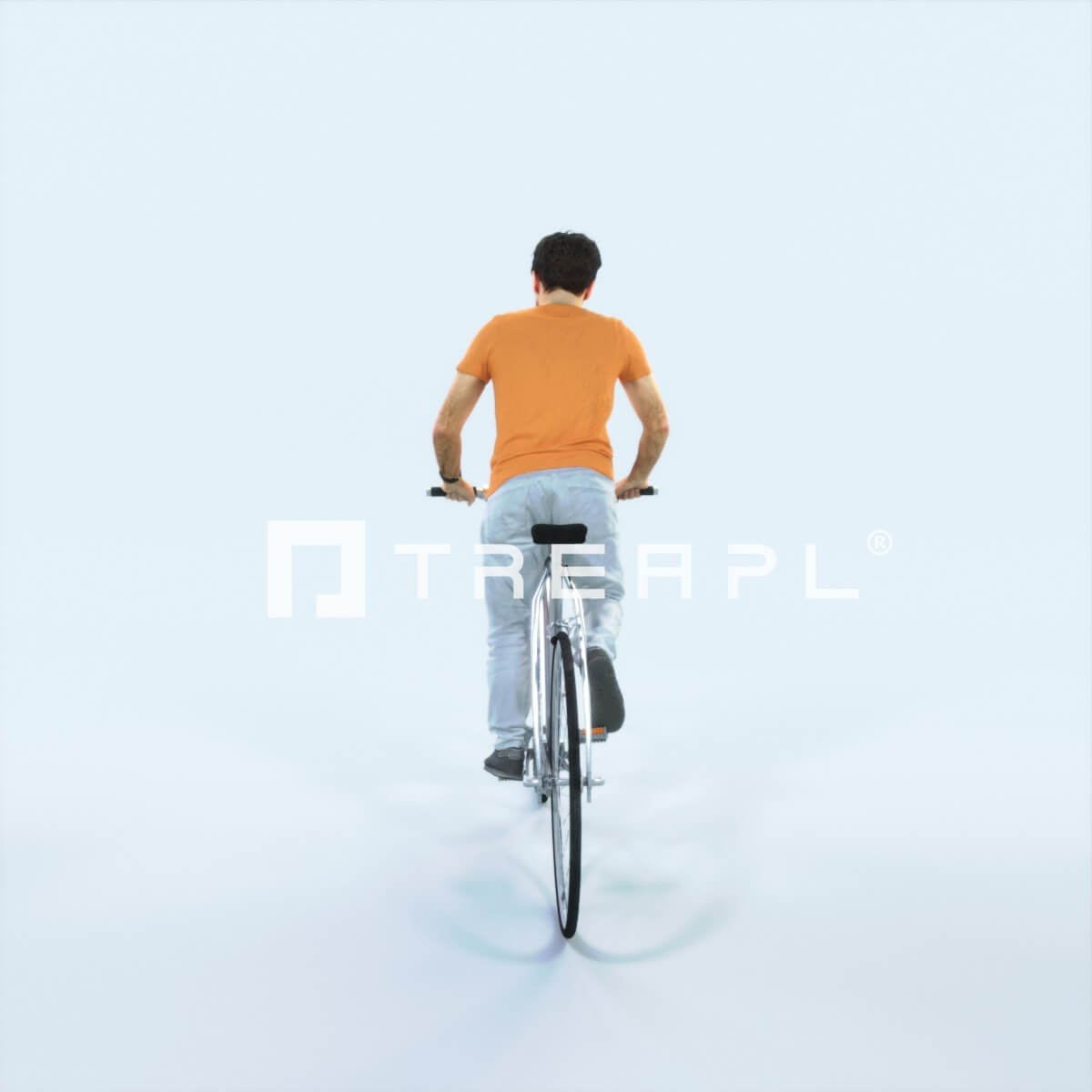 Flow 17L bicycle bike Casual Man (8k Textures) - 3D Model by Treapl