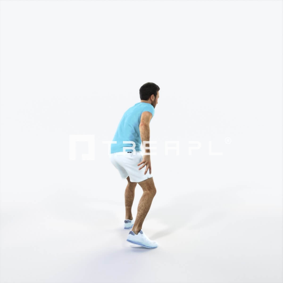 Flow 18D Football Changing Direction Sports Man - 3D Model by Treapl