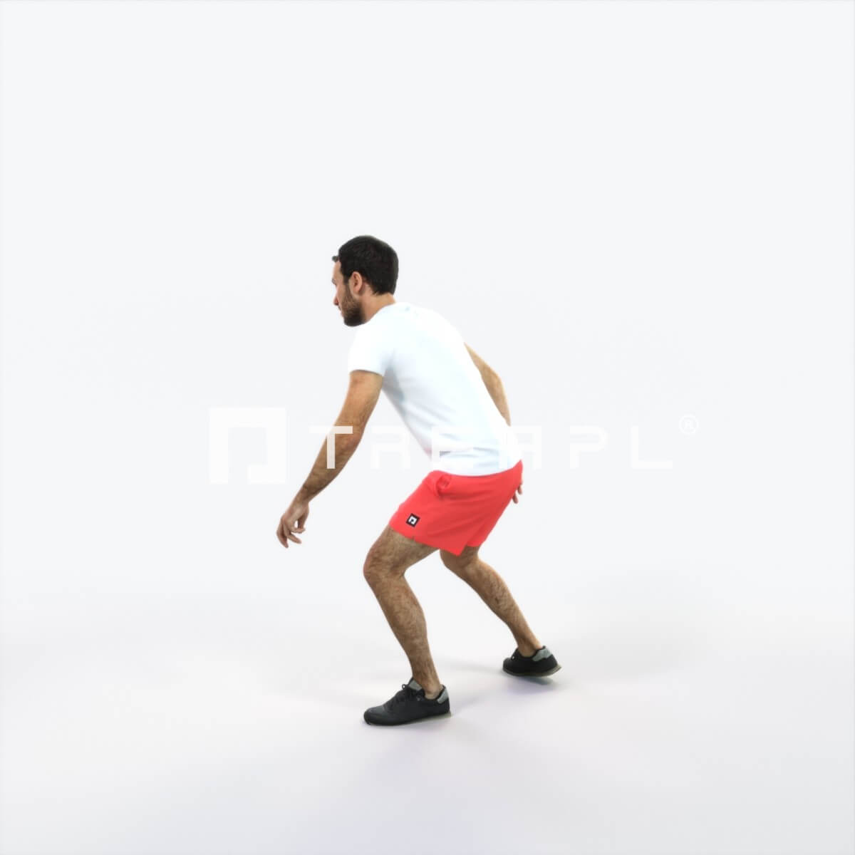 Flow 18F Football Changing Direction Sports Man - 3D Model by Treapl