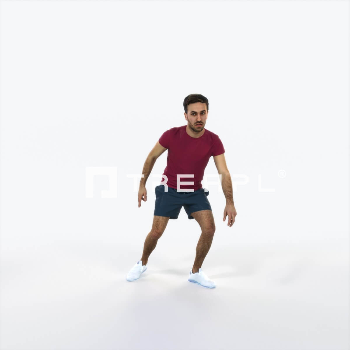 Flow 18I Football Changing Direction Sports Man - 3D Model by Treapl
