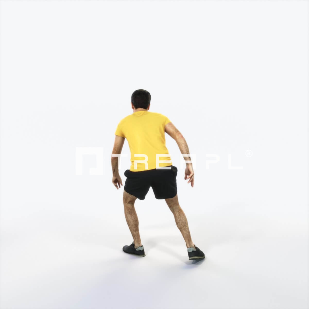 Flow 18J Football Changing Direction Sports Man - 3D Model by Treapl