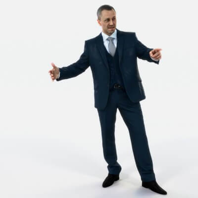 Fortitude 03H pointing Couple Pointing Elegant Man - 3D Model by Treapl