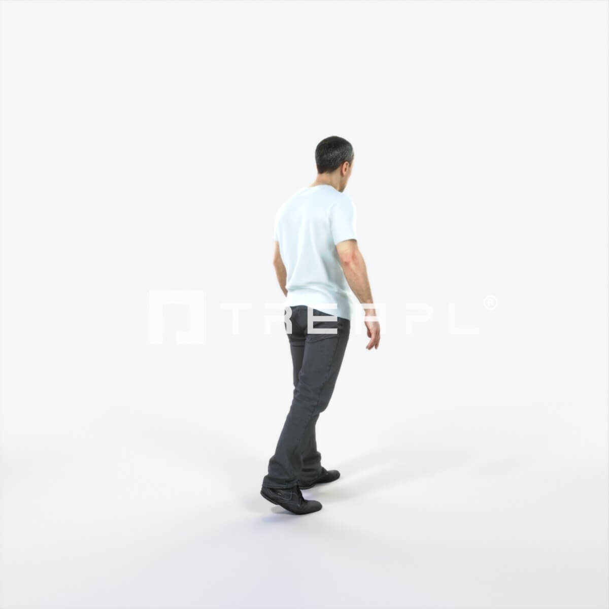 Fortitude 04D walking Casual Man - 3D Model by Treapl