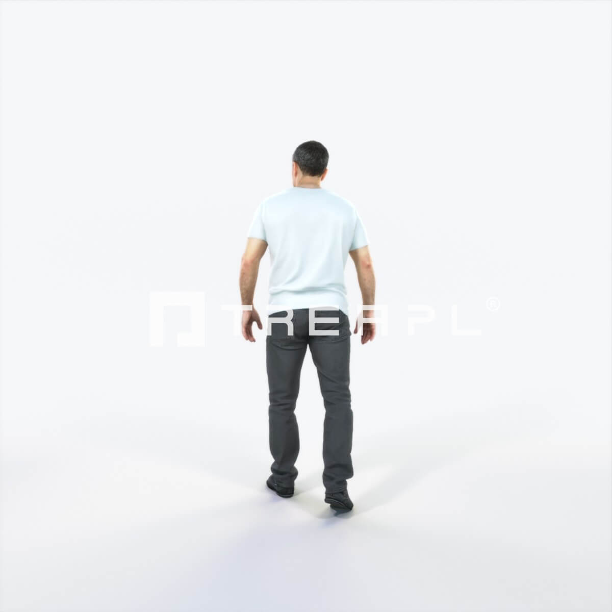 Fortitude 04D walking Casual Man - 3D Model by Treapl