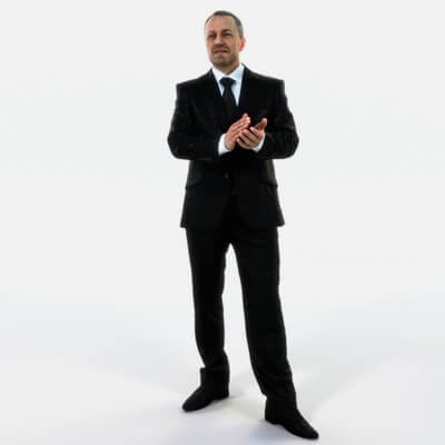 Fortitude 17B Clapping Elegant Man - 3D Model by Treapl