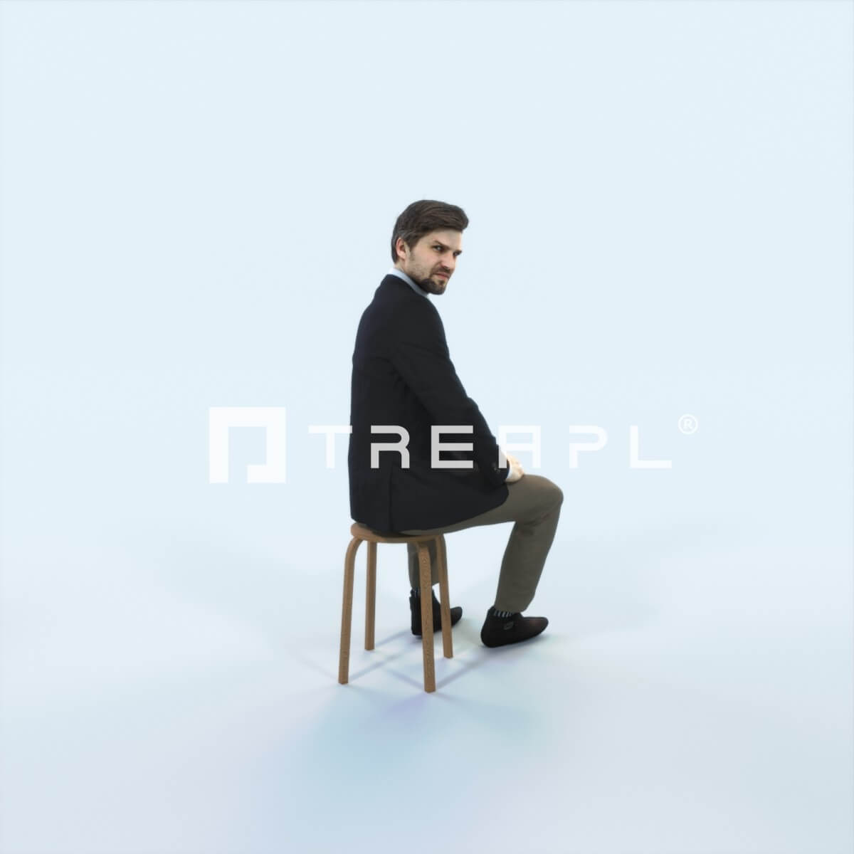 Ingrain 38I Listening Sitting Elegant Man (8k Textures) - 3D Model by ...