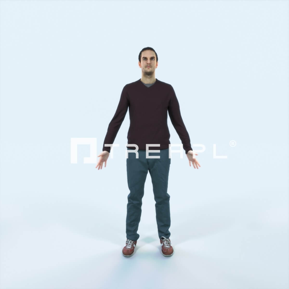 Jest 08I Animated Rigged Casual Man - 3D Model by Treapl