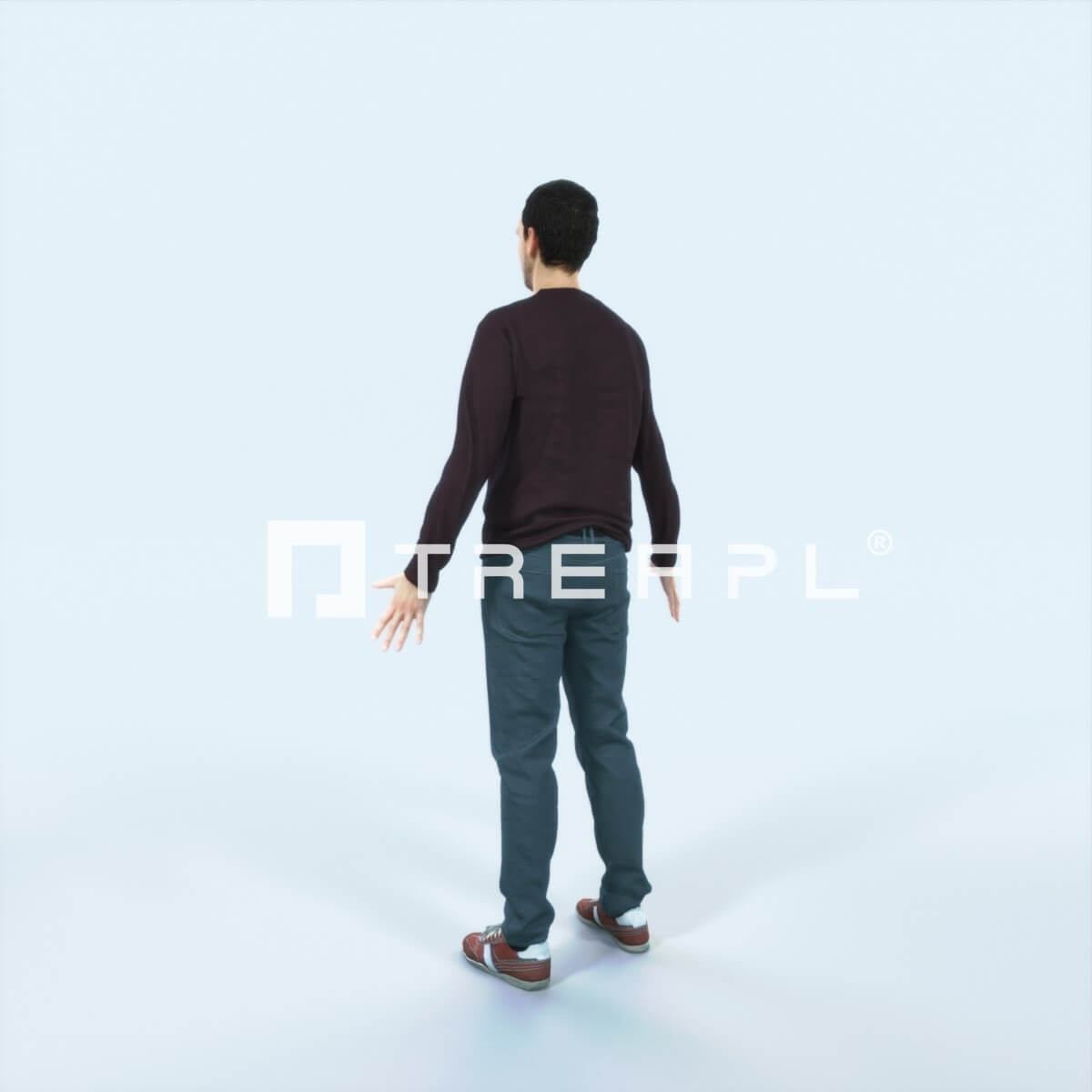 Jest 08I Animated Rigged Casual Man - 3D Model by Treapl