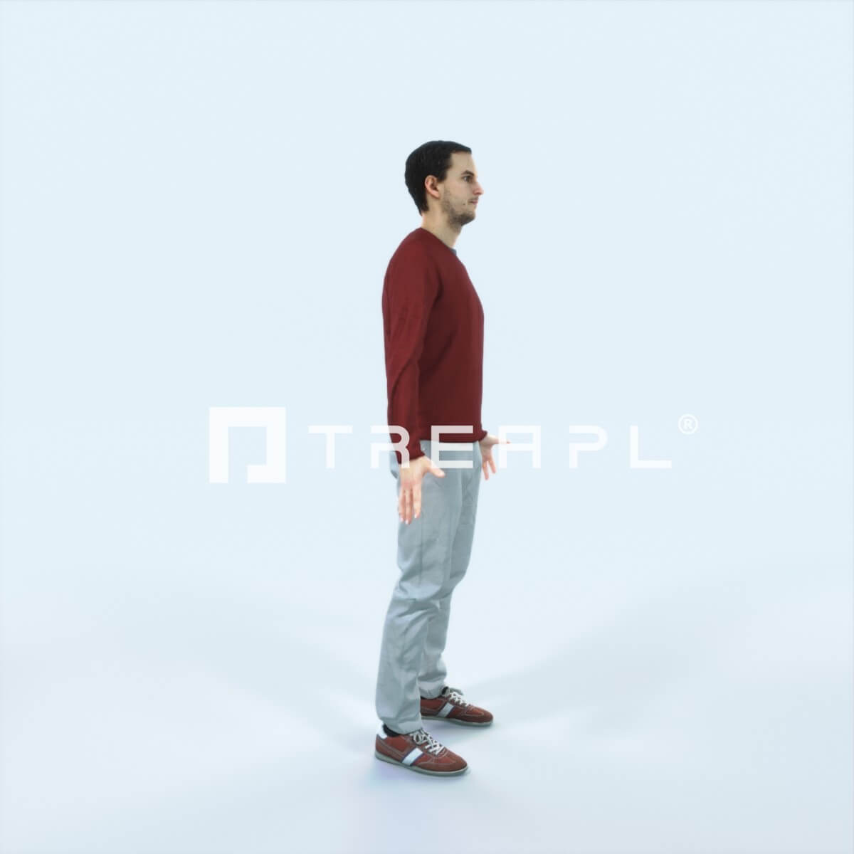 Jest 08J Animated Rigged Casual Man - 3D Model by Treapl