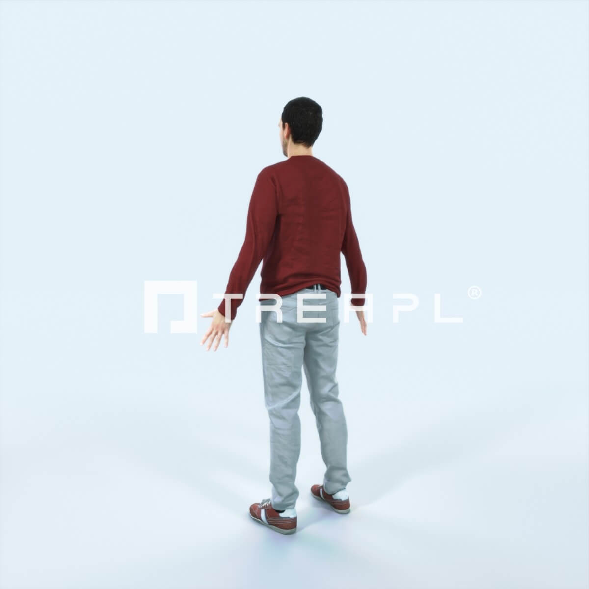 Jest 08J Animated Rigged Casual Man - 3D Model by Treapl