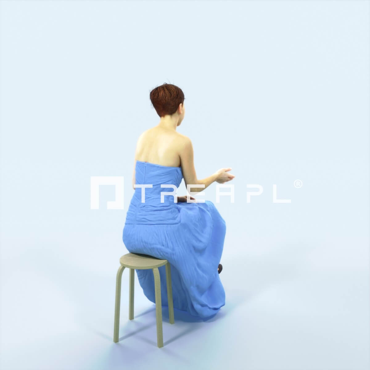 Luna 20J Explaining Sitting Event Elegant Woman (8k Textures) - 3D ...