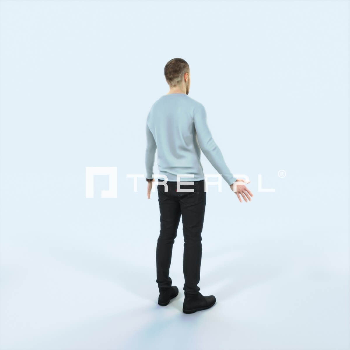 Master 01d Animated Rigged Casual Man 3d Model By Treapl
