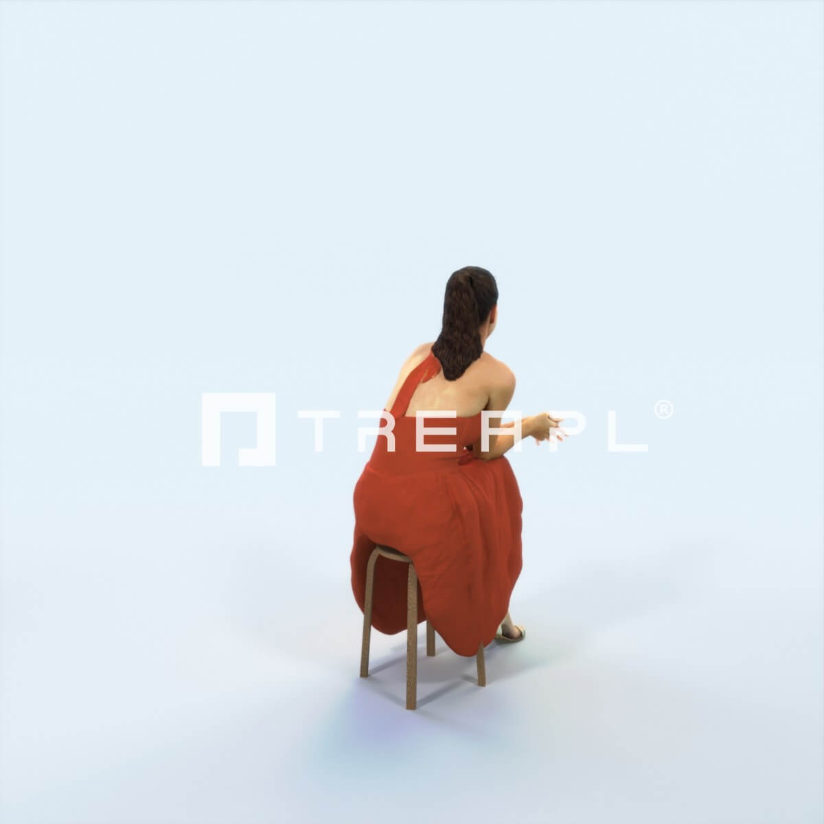 Mirage 03I Listening Summer Sitting Casual Woman (8k Textures) - 3D ...