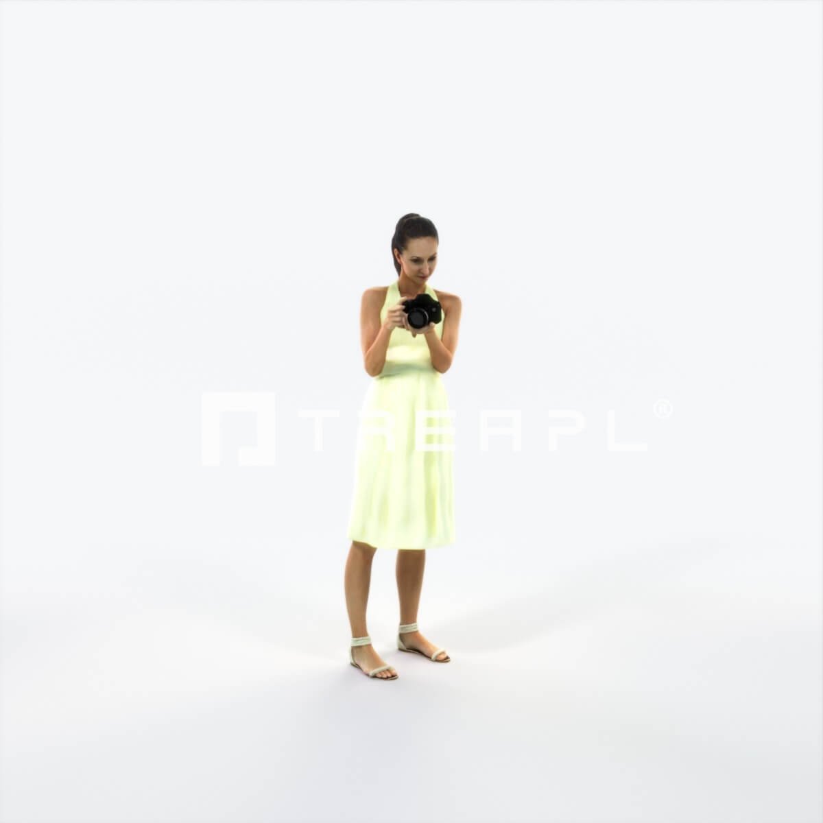 Mirage 13L Summer Camera Photographer Casual Woman - 3D Model by Treapl