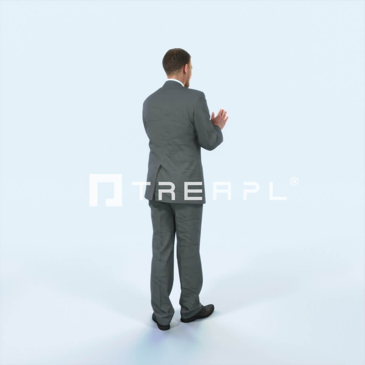 Mistery 07C Clapping Elegant Man (8k Textures) - 3D Model by Treapl
