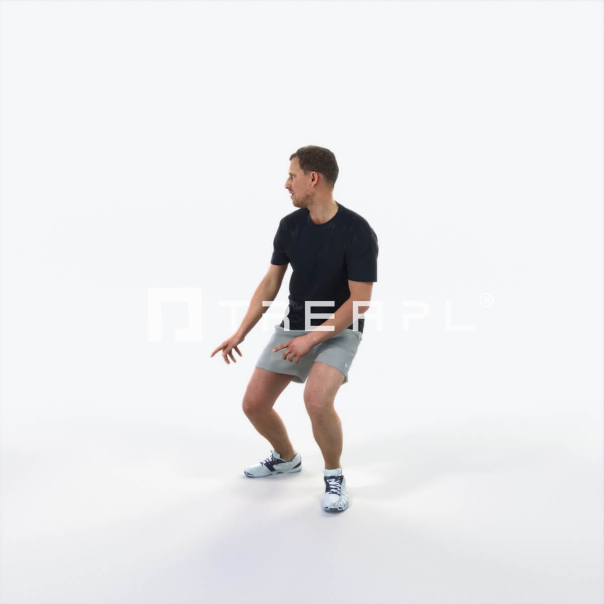 Mistery 08E Football Changing Direction Sports Man - 3D Model by Treapl