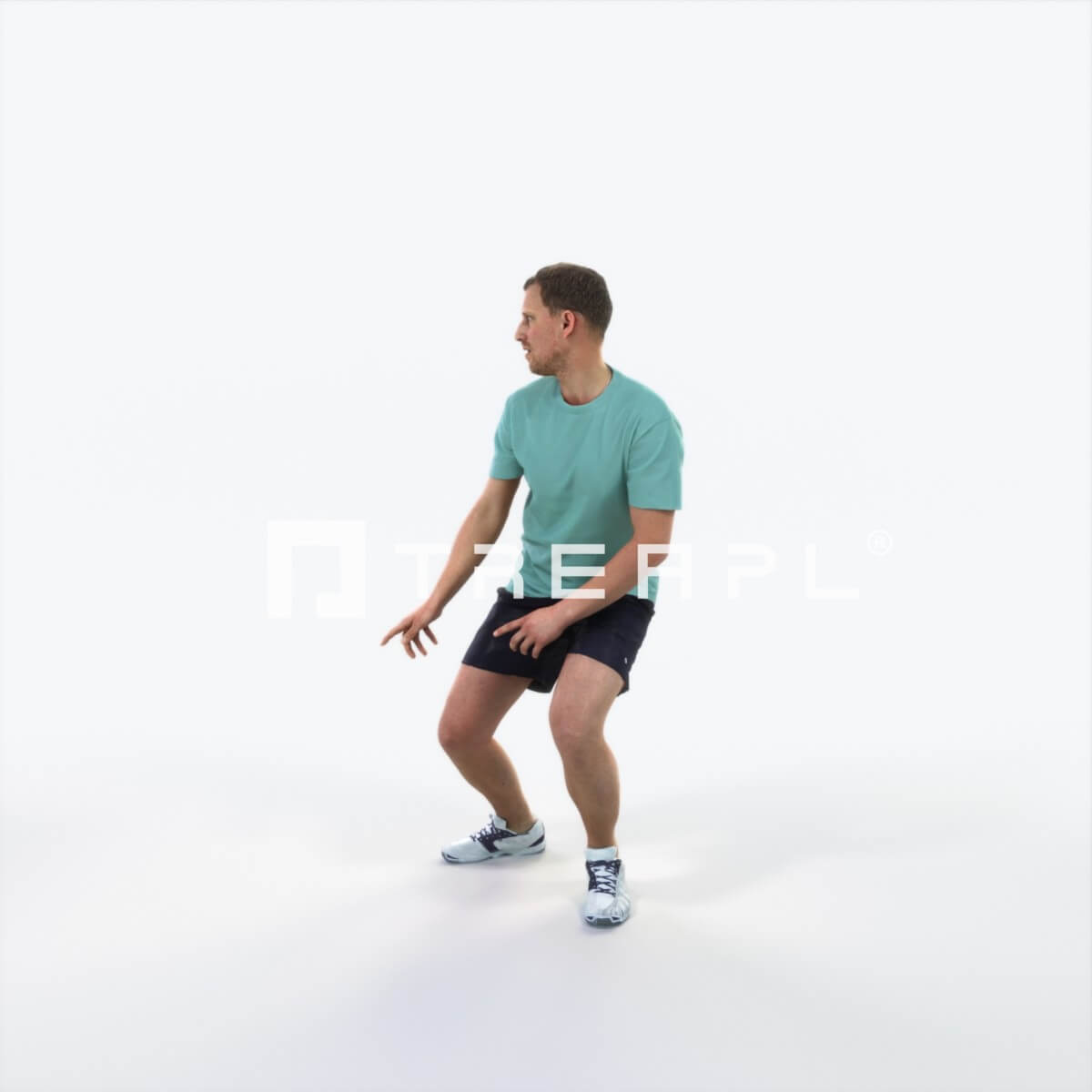 Mistery 08G Football Changing Direction Sports Man - 3D Model by Treapl