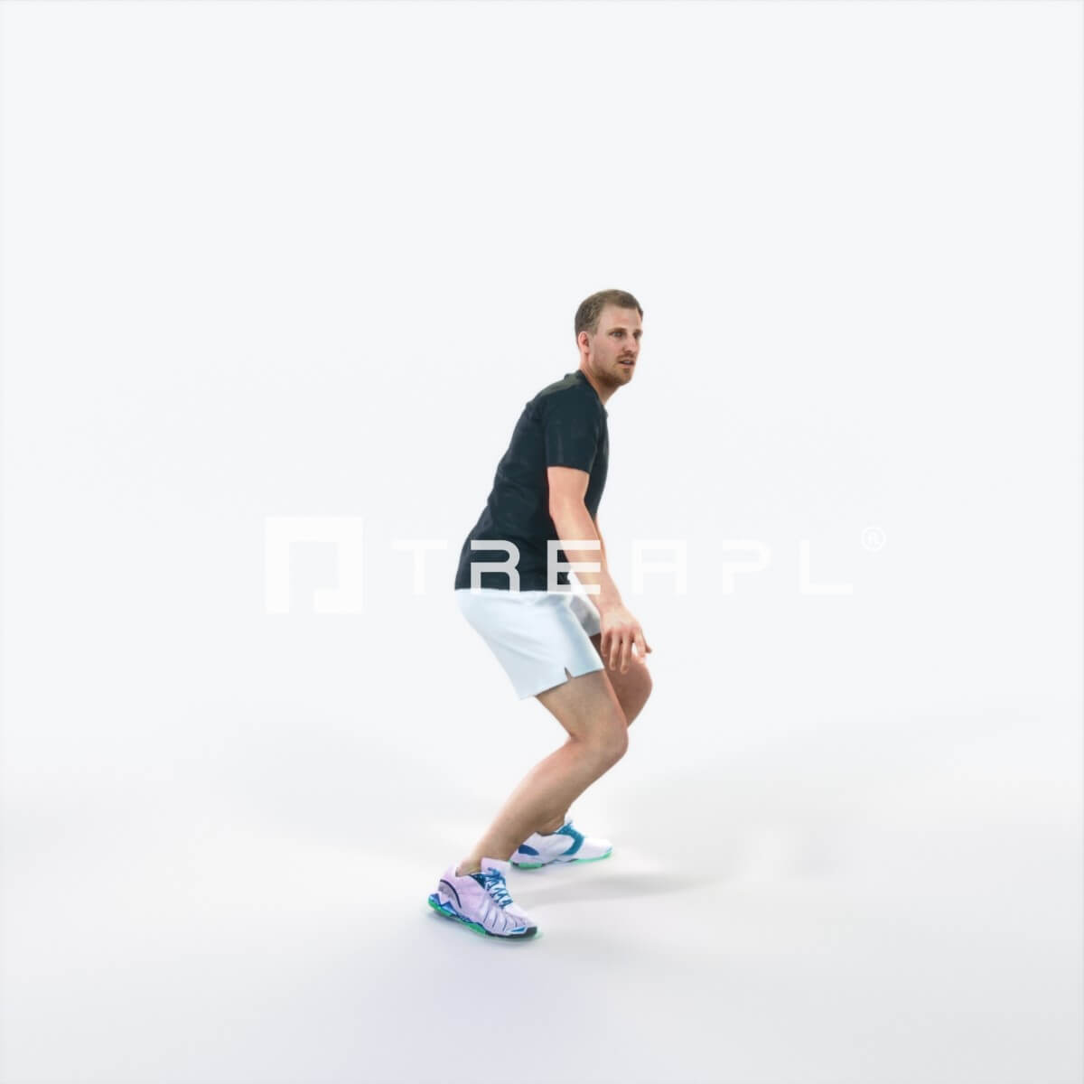 Mistery 08J Football Changing Direction Sports Man - 3D Model by Treapl