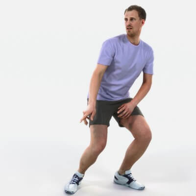 Mistery 08K Football Changing Direction Sports Man - 3D Model by Treapl