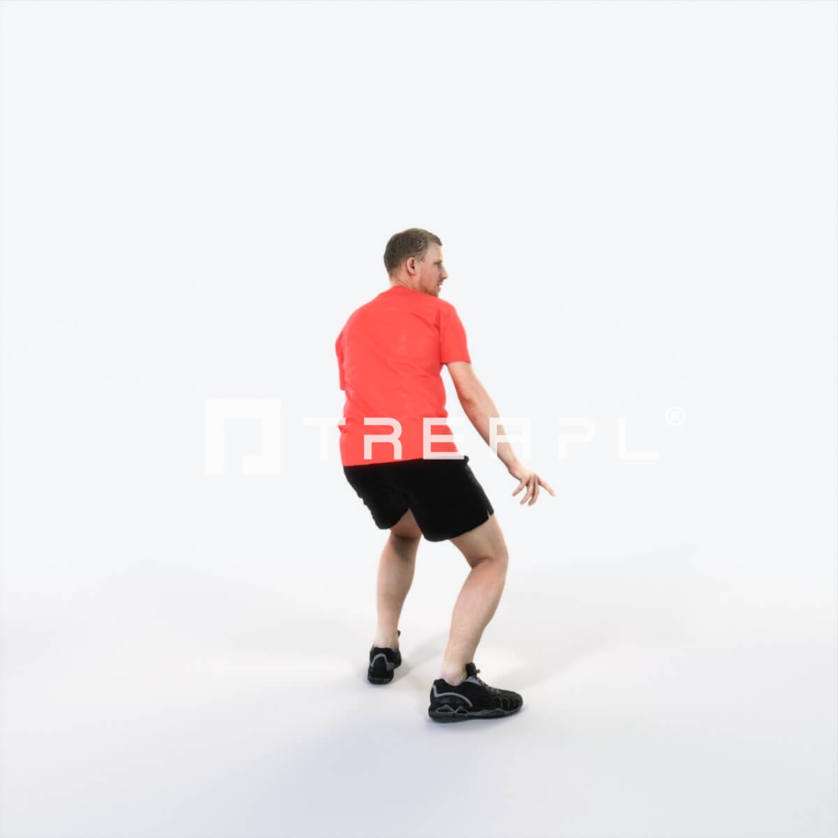 Mistery 08L Football Changing Direction Sports Man - 3D Model by Treapl
