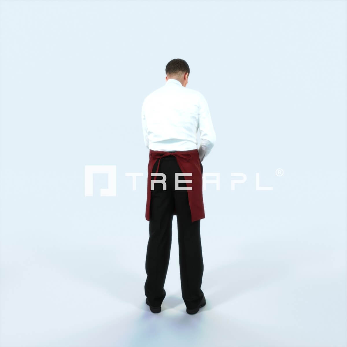 Mistery 25F Waiter Noting Working Man (8k Textures) - 3D Model by Treapl