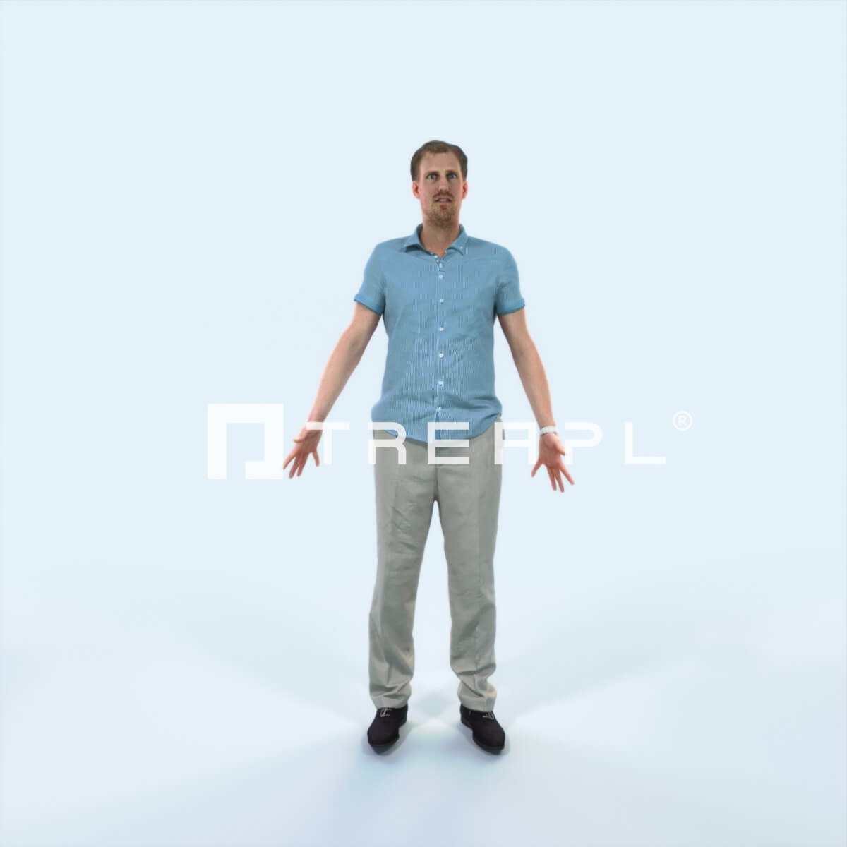 Mistery L Animated Rigged Casual Man - 3D Model by Treapl