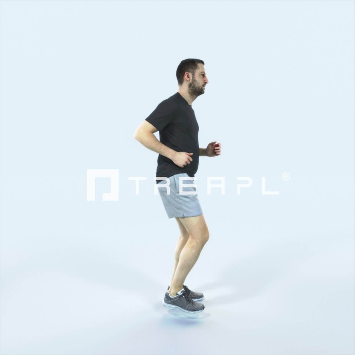 Portrait 07D Running Jogging Football Sports Man (8k Textures) - 3D ...