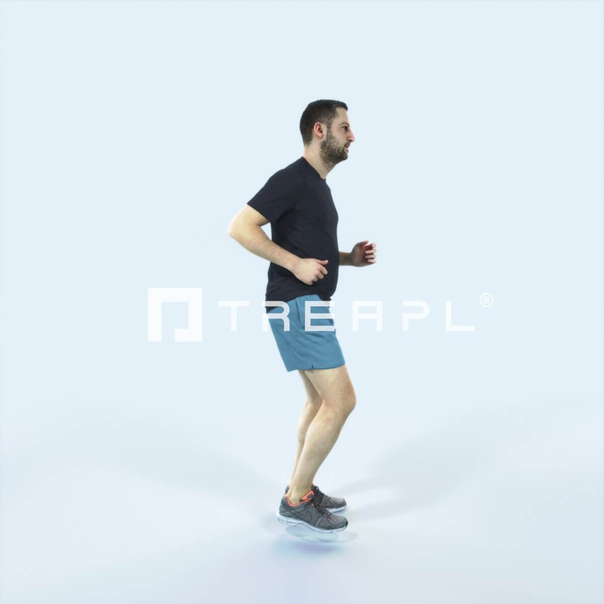 Portrait 07G Running Jogging Football Sports Man (8k Textures) - 3D ...