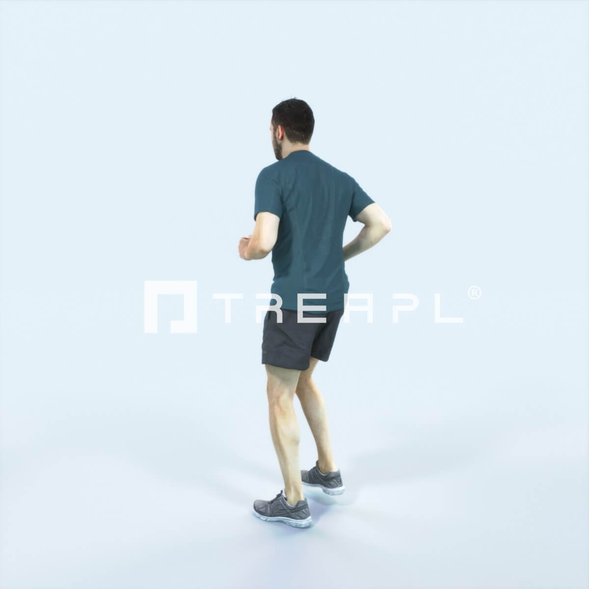Portrait 07K Running Jogging Football Sports Man (8k Textures) - 3D ...
