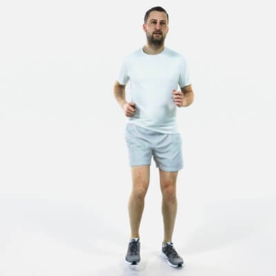 Portrait 07M Running Jogging Football Sports Man - 3D Model by Treapl